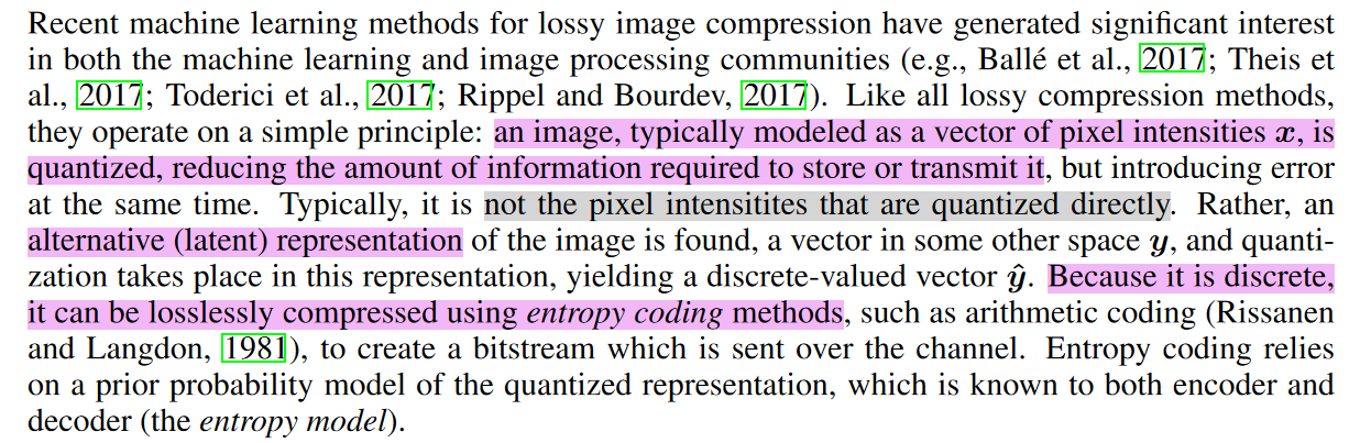 笔记《Variational image compression with a scale hyperprior》 | 冰箱